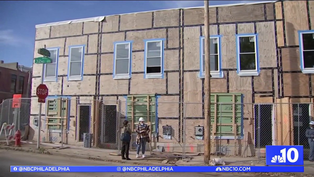 Dozens of volunteers work to build affordable housing in Philadelphia ...