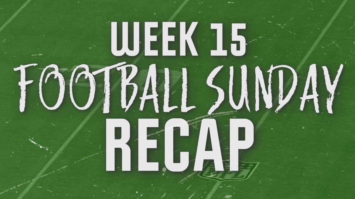 Recap of Week 15 football Sunday in the 2023 NFL season – NBC10 ...