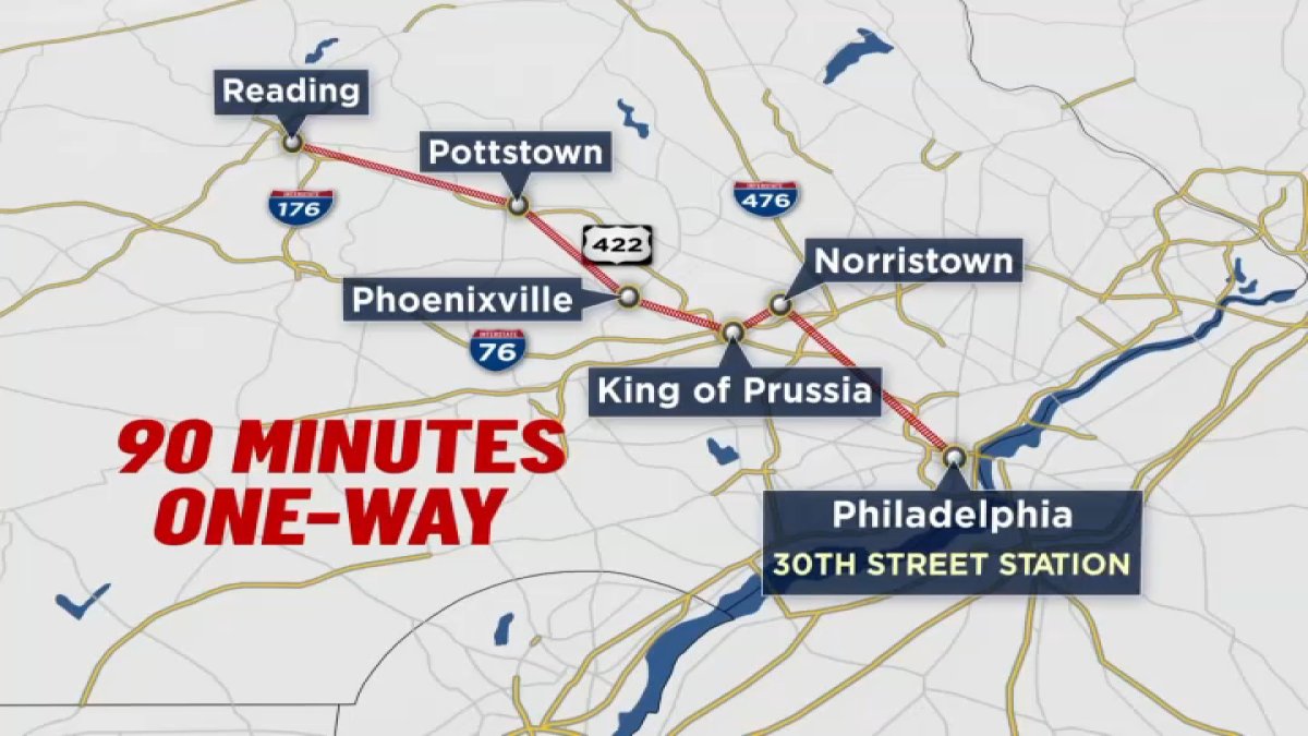 Train service between Reading and Philly may become reality – NBC10 ...