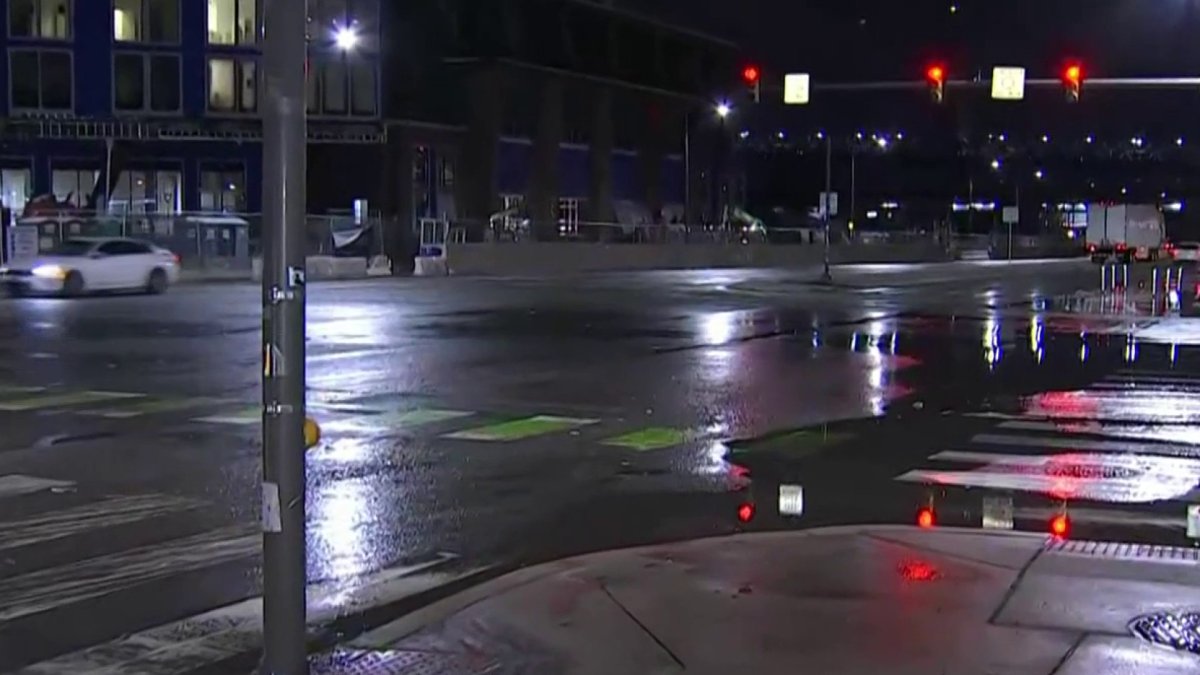 Water recedes along Delaware Avenue in Philadelphia, traffic flowing ...