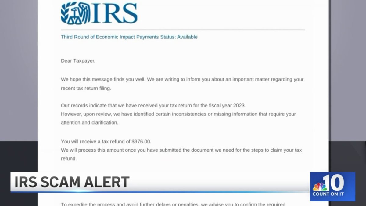 Beware of tax season scam emails: The Lineup – NBC10 Philadelphia