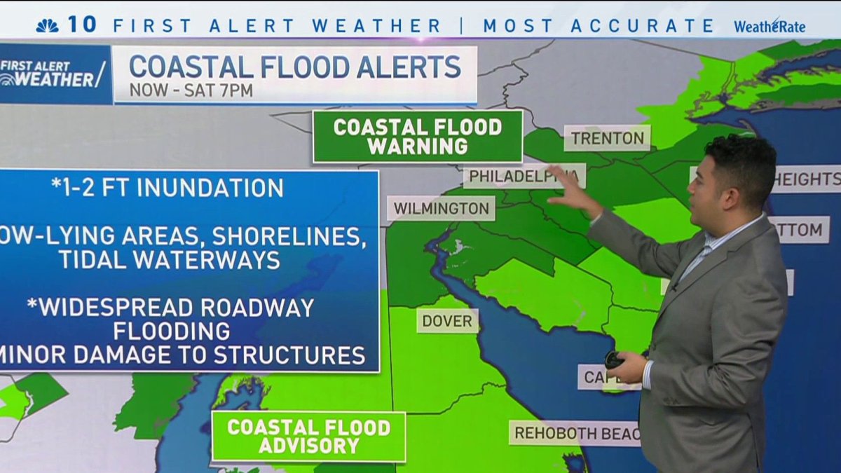 Rain moves out, flooding remains a concern along the coast – NBC10 ...