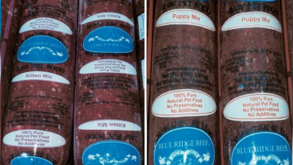 Blue Ridge Beef expands kitten and puppy food recall over salmonella ...