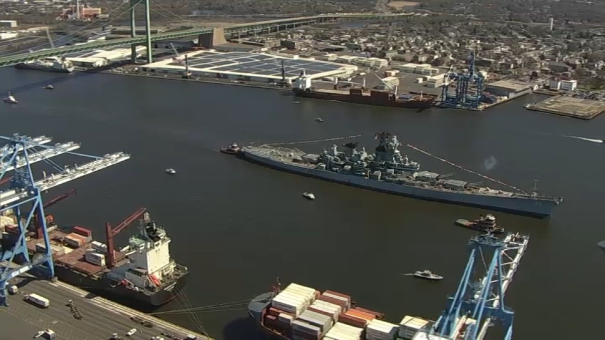 Battleship New Jersey leaves Camden for Philadelphia dry dock – NBC10 Philadelphia