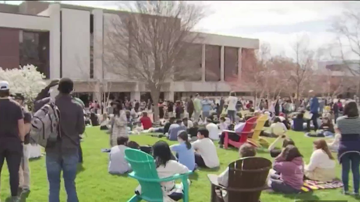 People all over the area put their eyes up to the sky for the solar ...