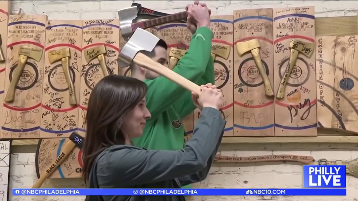 Sheila Watko learns the art of axe and knife-throwing from world ...