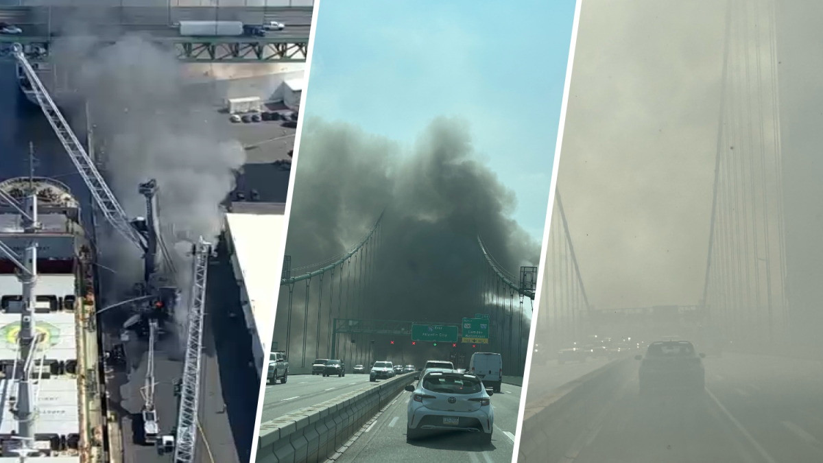 Crane catches fire near Walt Whitman Bridge in Gloucester, NJ – NBC10 ...
