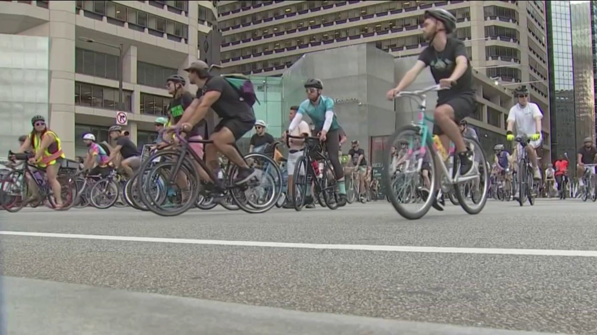 Hundreds of bike riders joined together to demand safer streets in ...