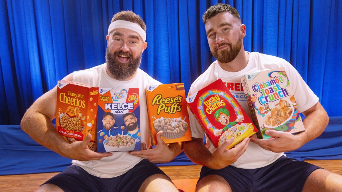 Jason, Travis Kelce launching cereal with their 3 favorite brands ...