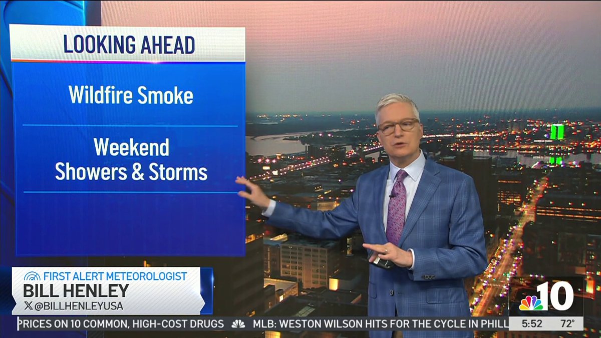 Tracking wildfire smoke, weekend showers – NBC10 Philadelphia Tracking wildfire smoke, weekend showers – NBC10 Philadelphia