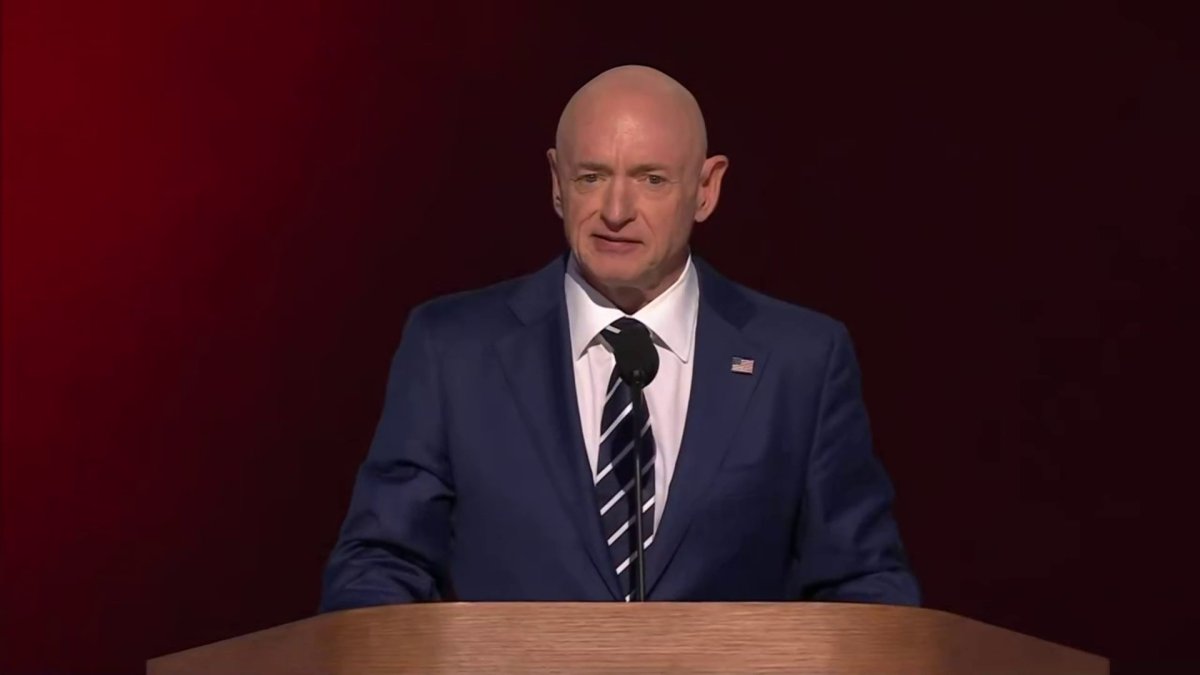 Sen. Mark Kelly stresses importance of defending democracy, standing ...