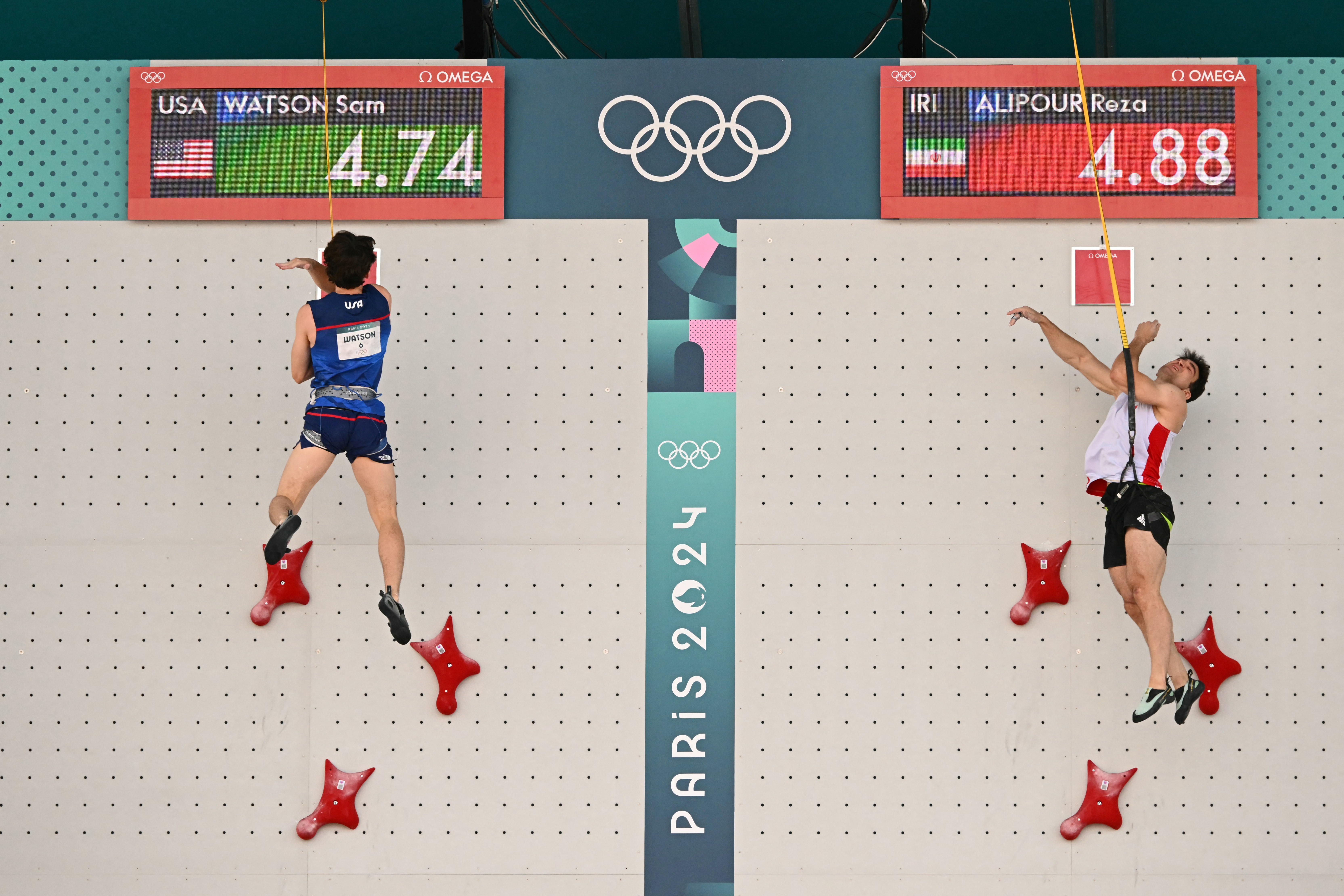 Sam Watson sets new world record to win Olympic speed climbing bronze ...