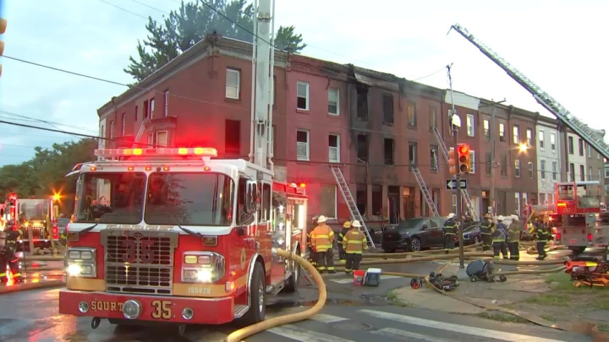 Firefighter injured, 10 displaced, in North Philly house fire – NBC10 ...