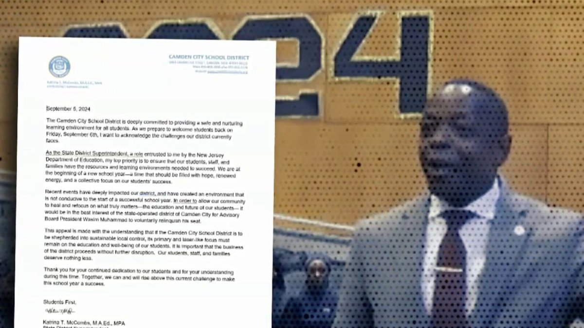 Camden School District superintendent calls on board leader to resign – NBC10 Philadelphia