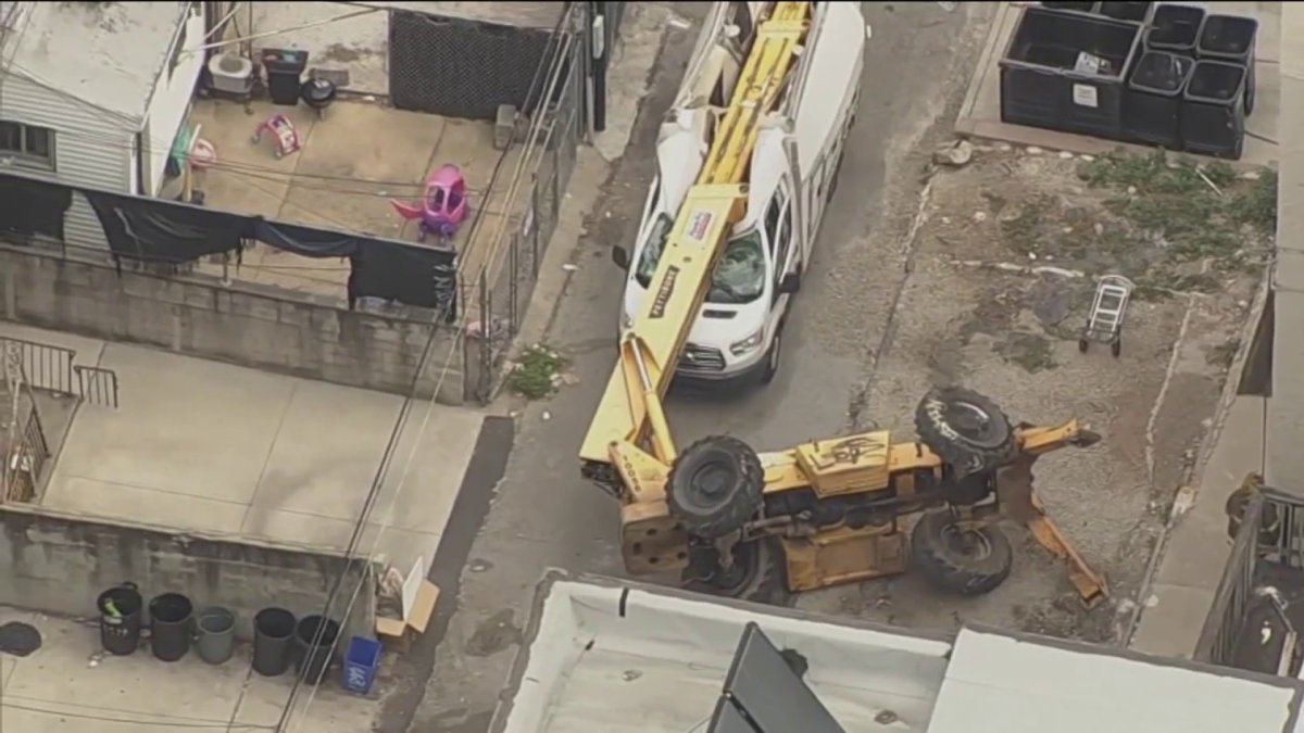 Man killed, 2 hurt after construction crane collapses on van in West ...