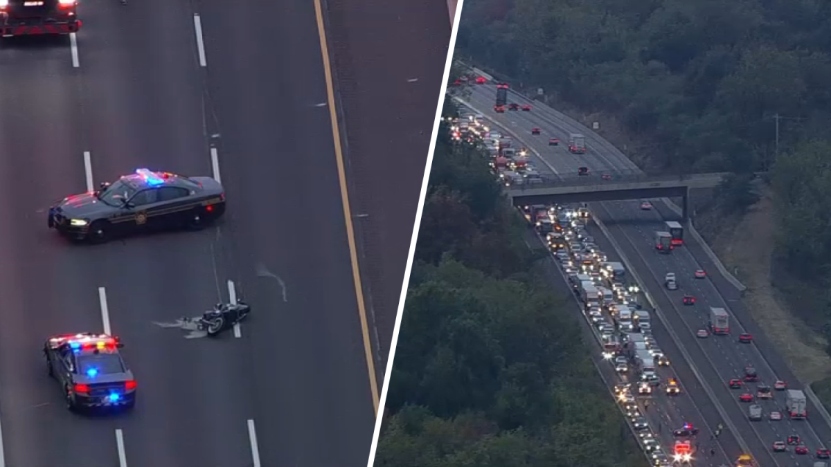 Crash involving motorcycle closed lanes of Northeast Extension, I-476 ...