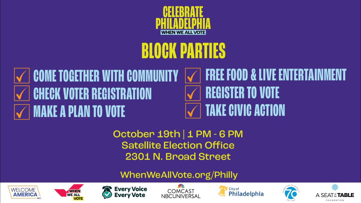 “Celebrate Philadelphia” Block Party Series Encourages Voter ...