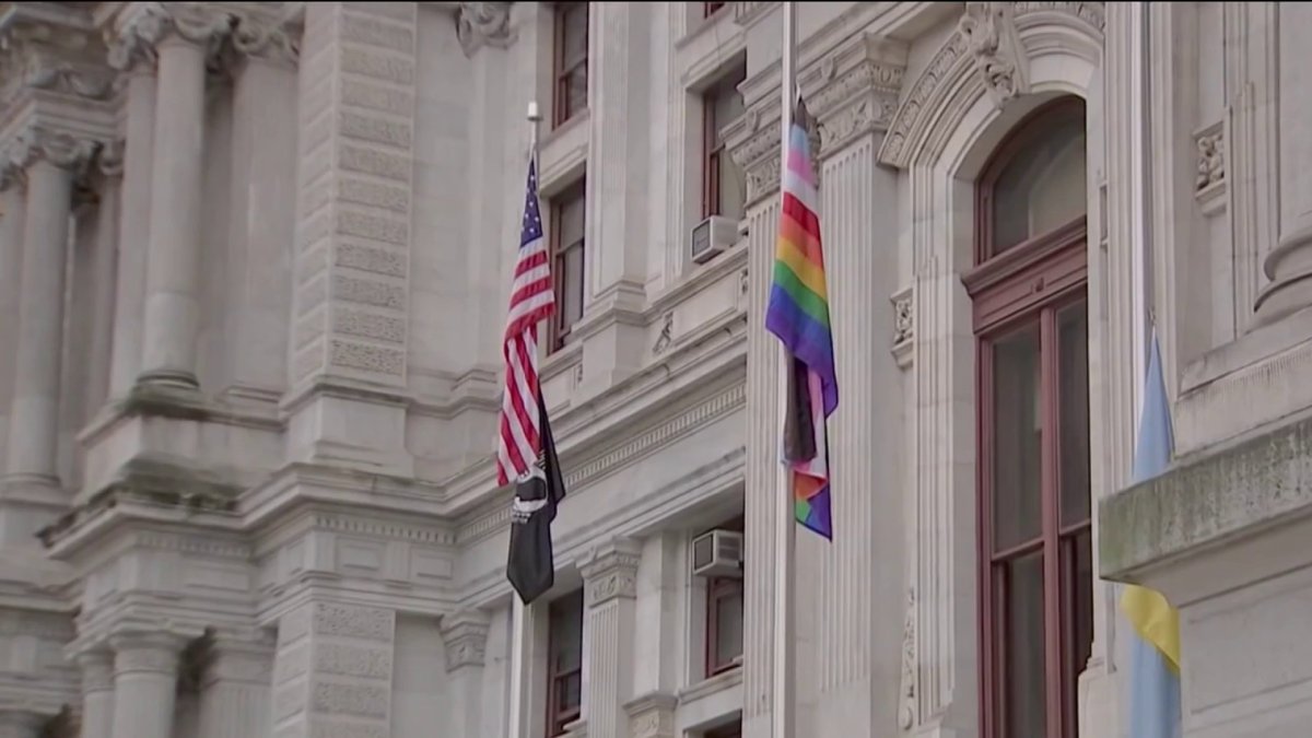 Flag raising at Philadelphia City Hall marks the start of LGBTQ History ...