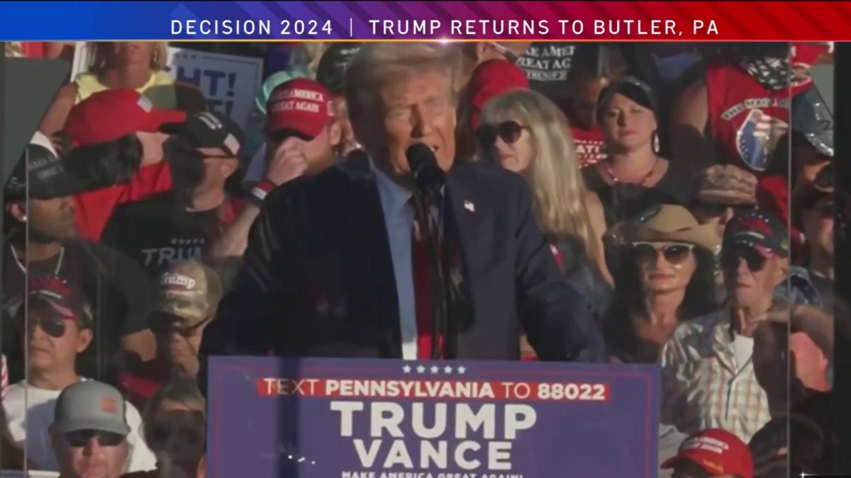 Former Pres. Trump, supporters return to Butler, Pa. for rally – NBC10 ...