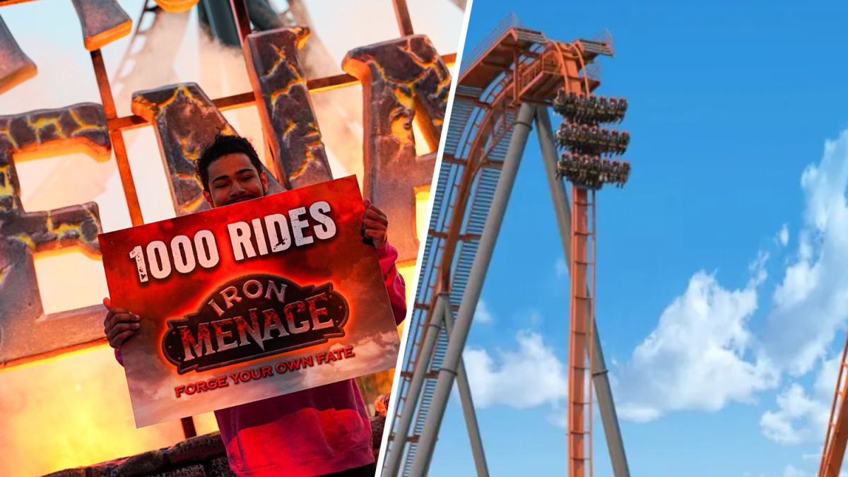 Man rides Dorney Park’s Iron Menace for the 1,000th time – NBC10 ...