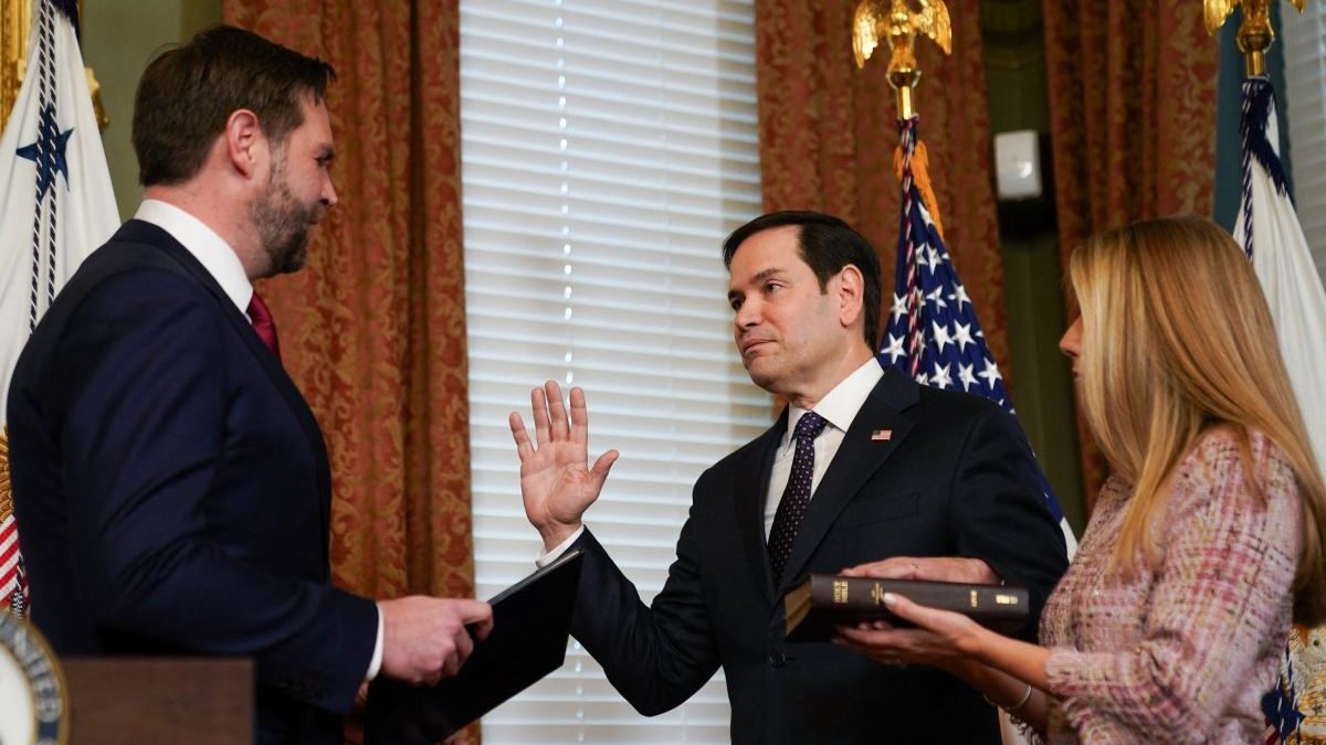 Marco Rubio swears in as America’s 72nd Secretary of State – NBC10 ...