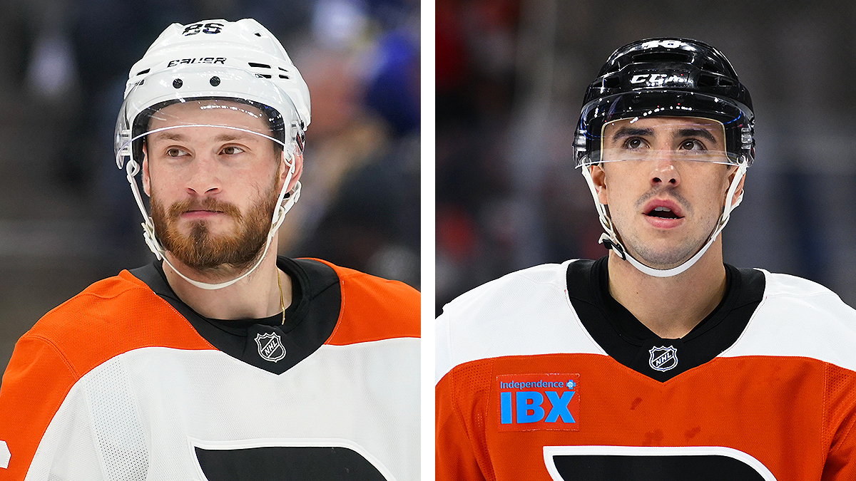 Flyers trade Joel Farabee, Morgan Frost to Flames – NBC10 Philadelphia