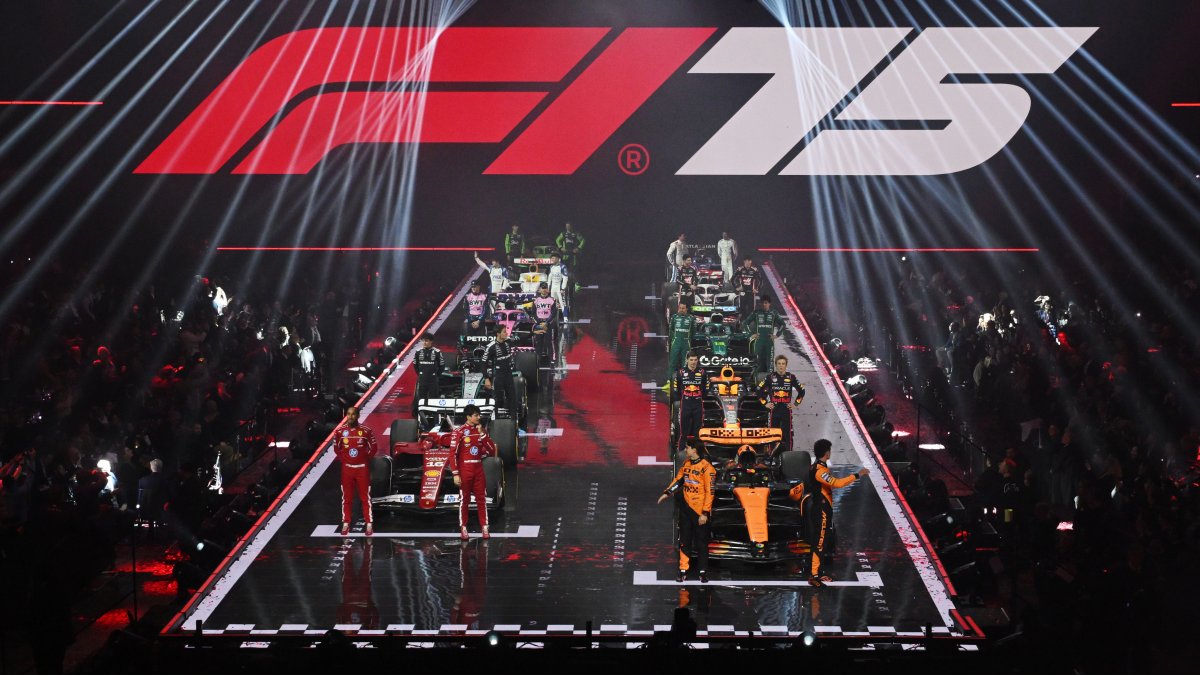 F1 teams unveil 2025 liveries at 75th anniversary launch event – NBC10 ...