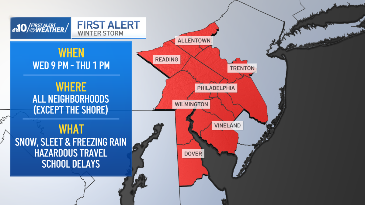 February winter storm is bringing ice to Philadelphia region – NBC10 ...