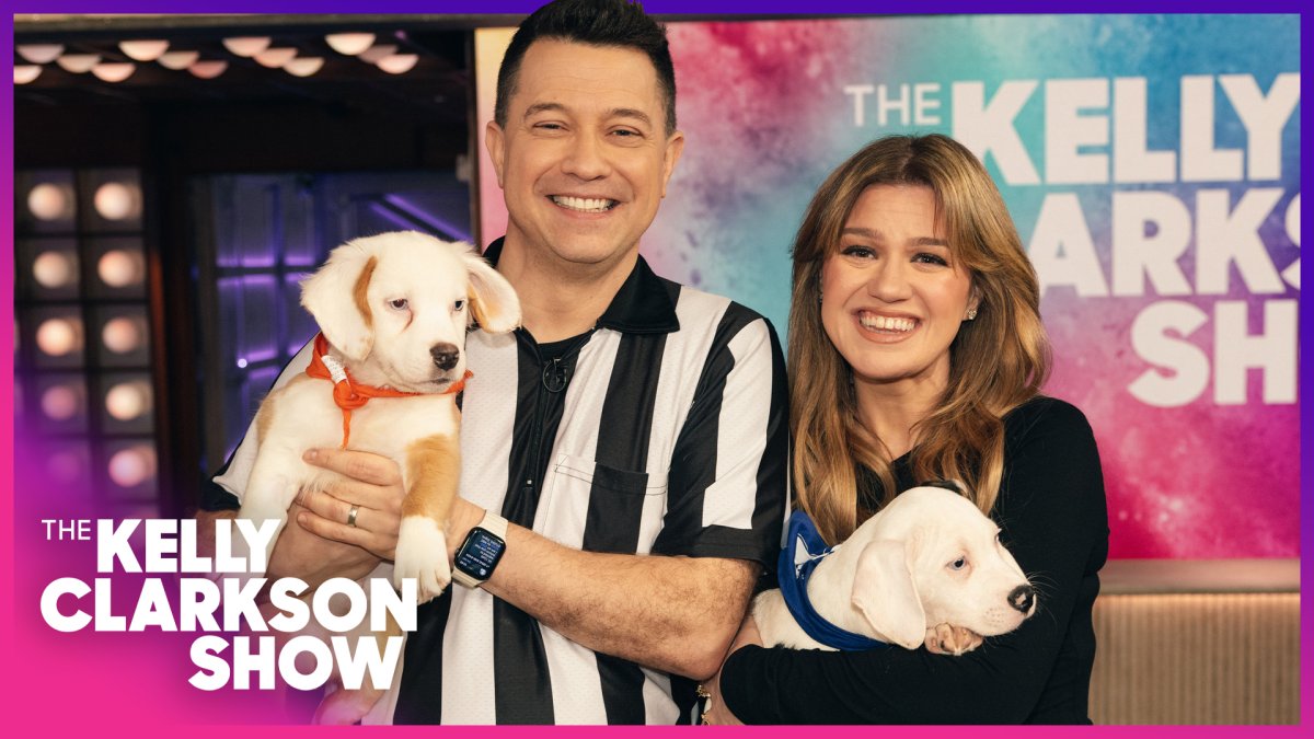 Kelly Clarkson meets adorable puppy bowl 2025 players – NBC10 Philadelphia