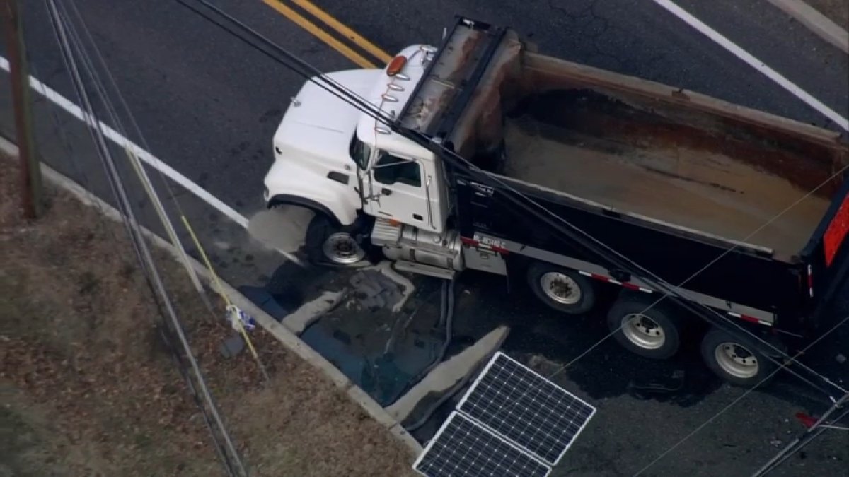 Crash involving dump truck closes roads in Harrison Township, NJ ...