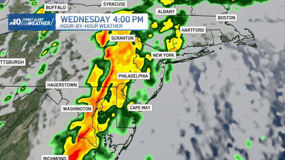 Midweek storm to bring heavy rain, possible damaging winds to Philly ...