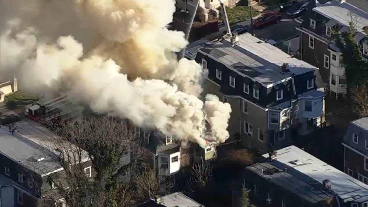 Large fire at Philly home sends plumes of smoke into the air – NBC10 Philadelphia