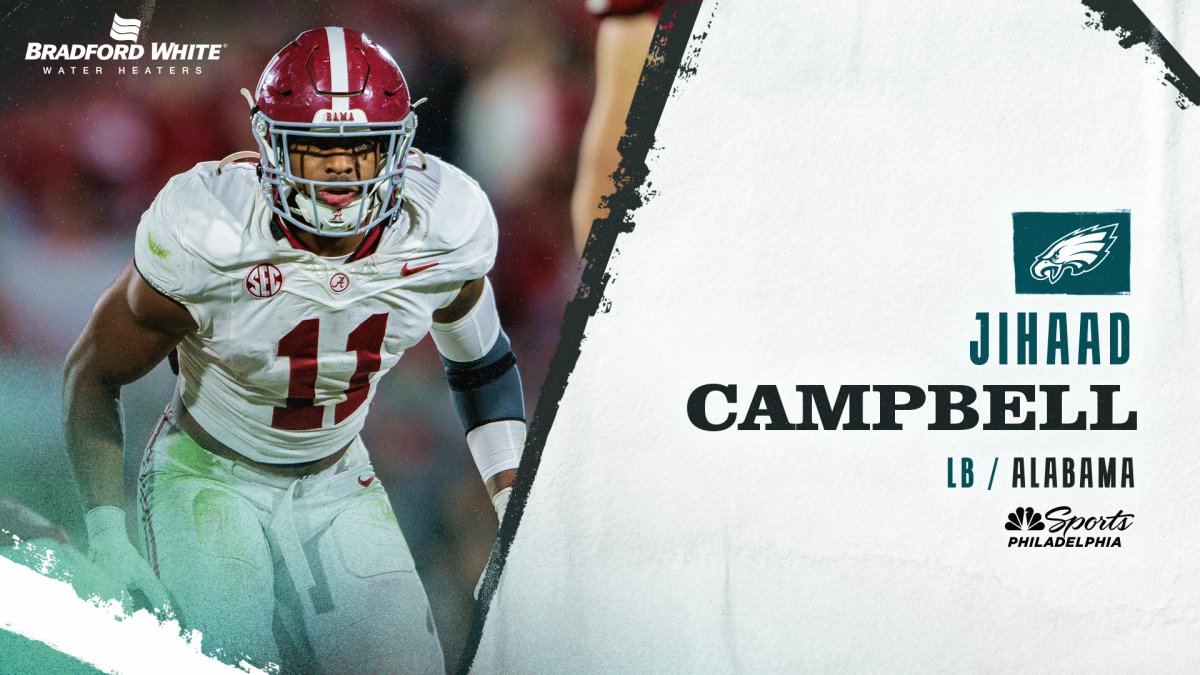 Eagles trade up to draft linebacker Jihaad Campbell – NBC10 Philadelphia