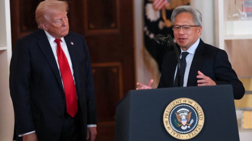 Trump hosts Jensen Huang at White House as Nvidia tops $4 trillion ...
