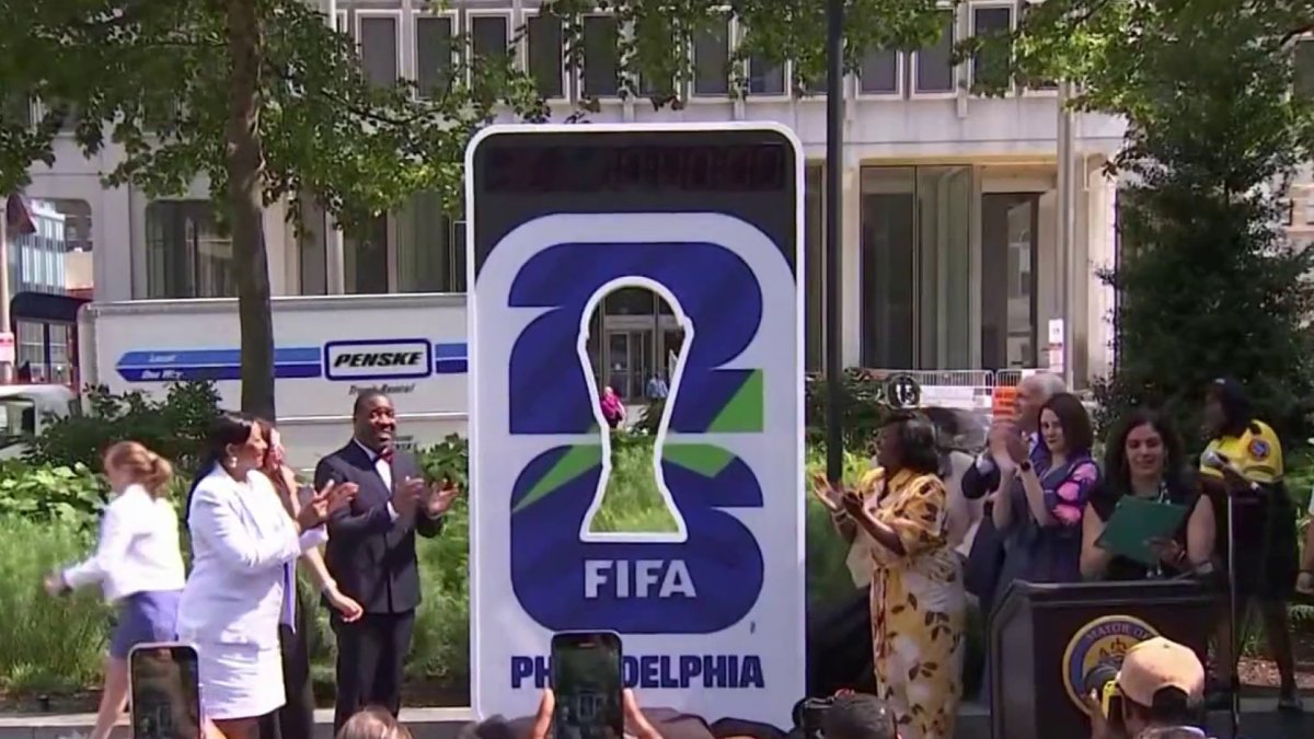 FIFA clock outside Philly City Hall marks countdown for 2026 World Cup ...