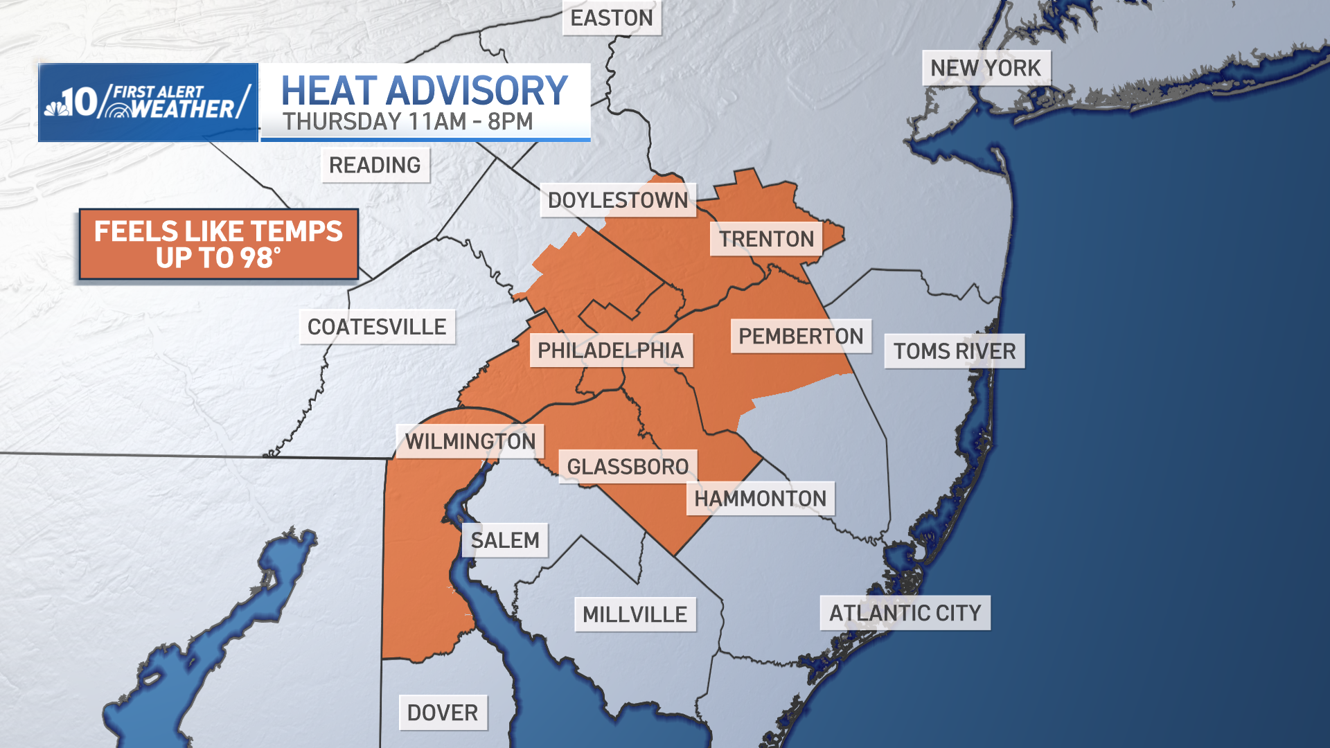 First Alert: Severe storms possible for Thursday, June 19 – NBC10 ...