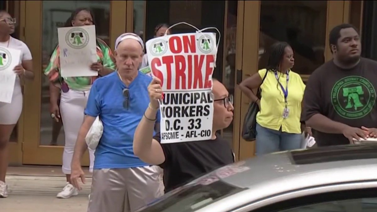 Union supporters drop trash outside of City Hall amid DC 33 strike ...
