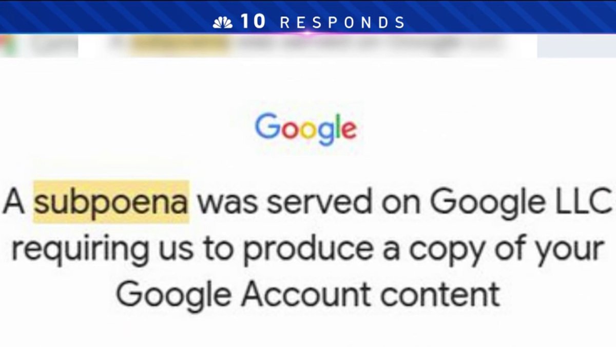 Scammers send emails while pretending to be Google – NBC10 Philadelphia