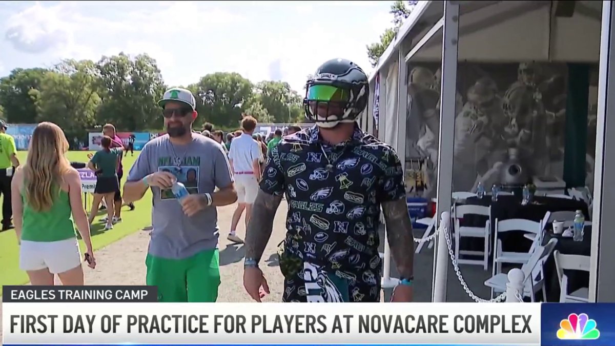 Eagles fans flock to NovaCare Complex for training camp – NBC10 ...