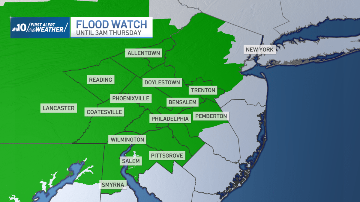Live updates: Flood risk in Philly region, then dangerous heat – NBC10 ...