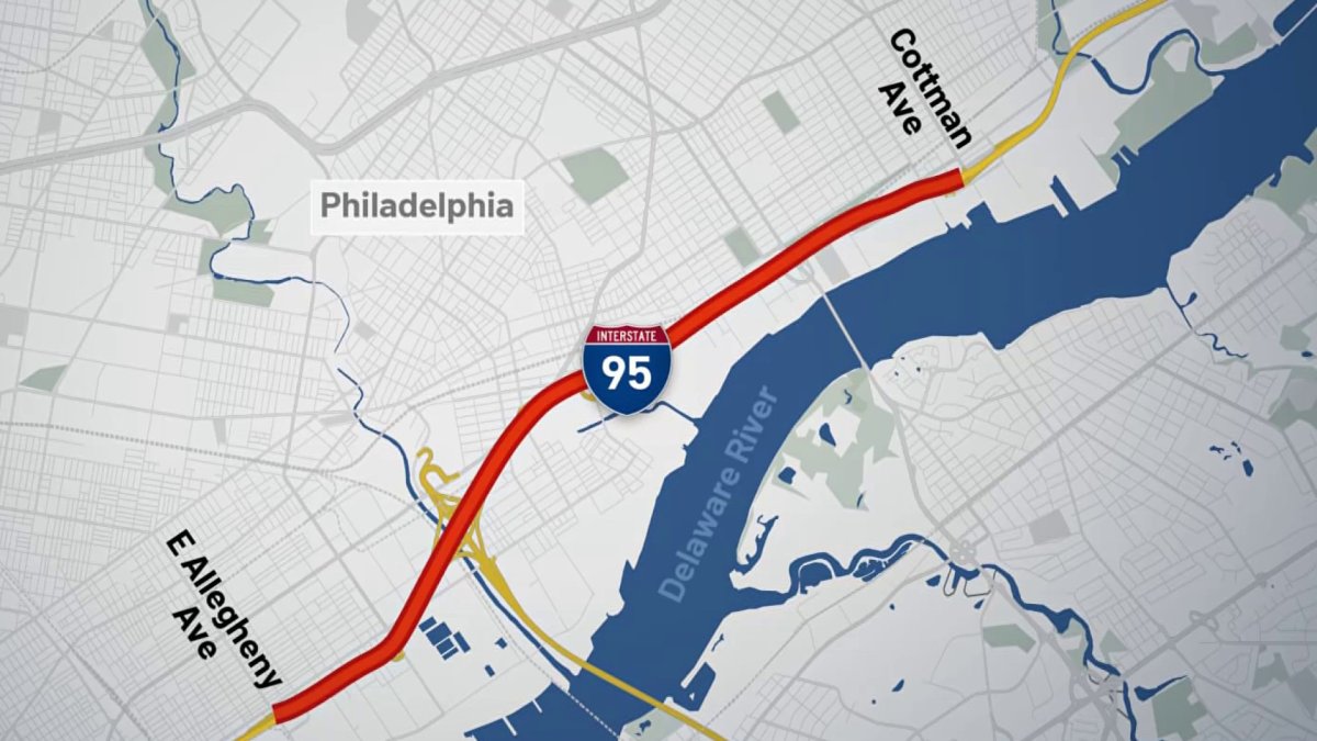 PennDOT work to close I-95 lanes on evenings this week – NBC10 Philadelphia