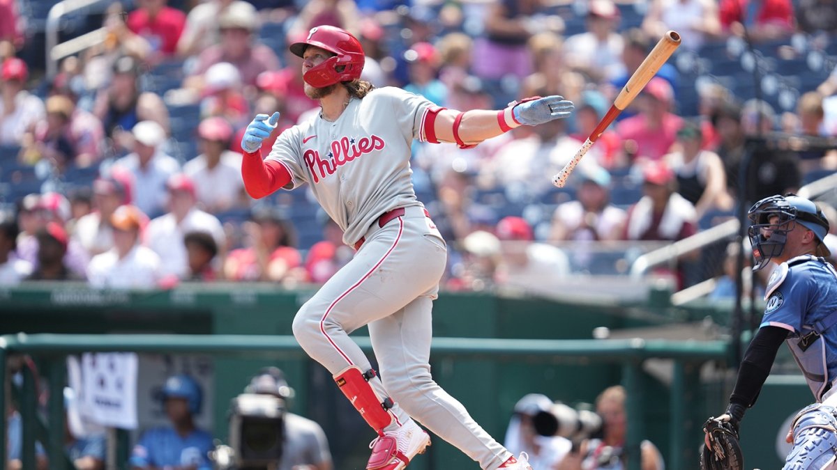 Alec Bohm homers, Aaron Nola struggles, Phillies salvage split vs ...