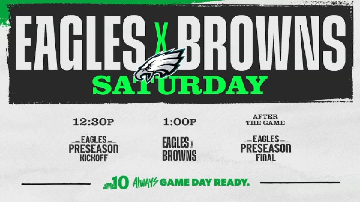 How to watch Eagles vs. Browns on NBC10 – NBC10 Philadelphia