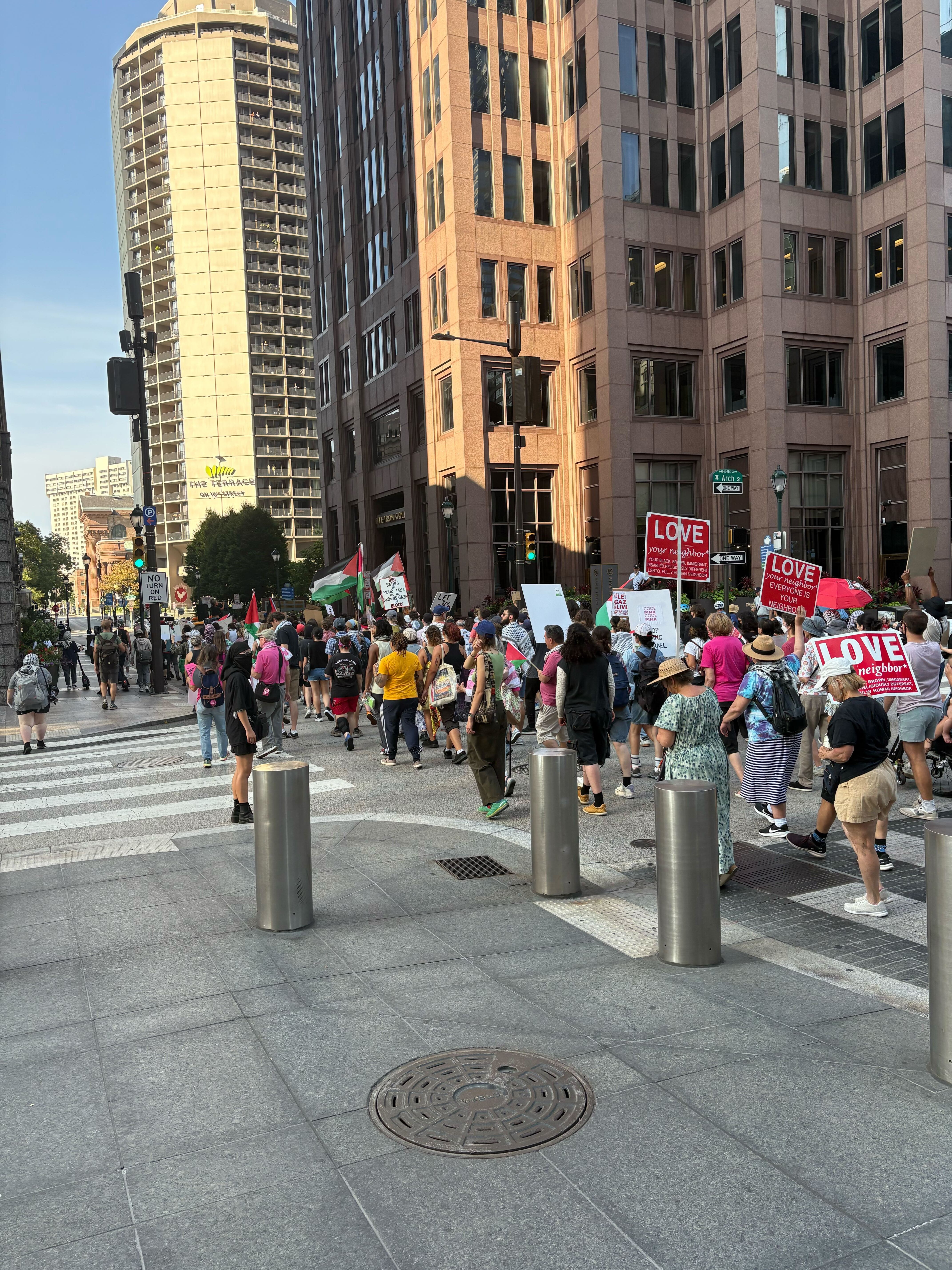 Pro-Palestine protesters march through Center City on Sunday – NBC10 ...
