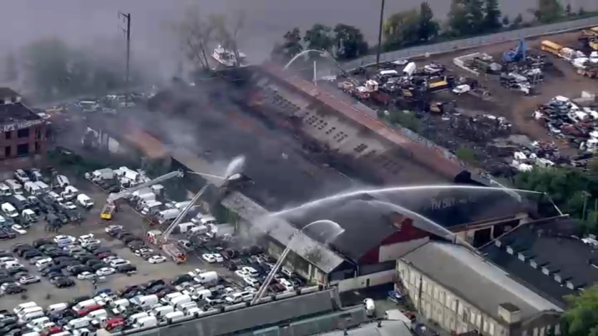 Firefighters battle massive warehouse fire in Philadelphia – NBC10 ...