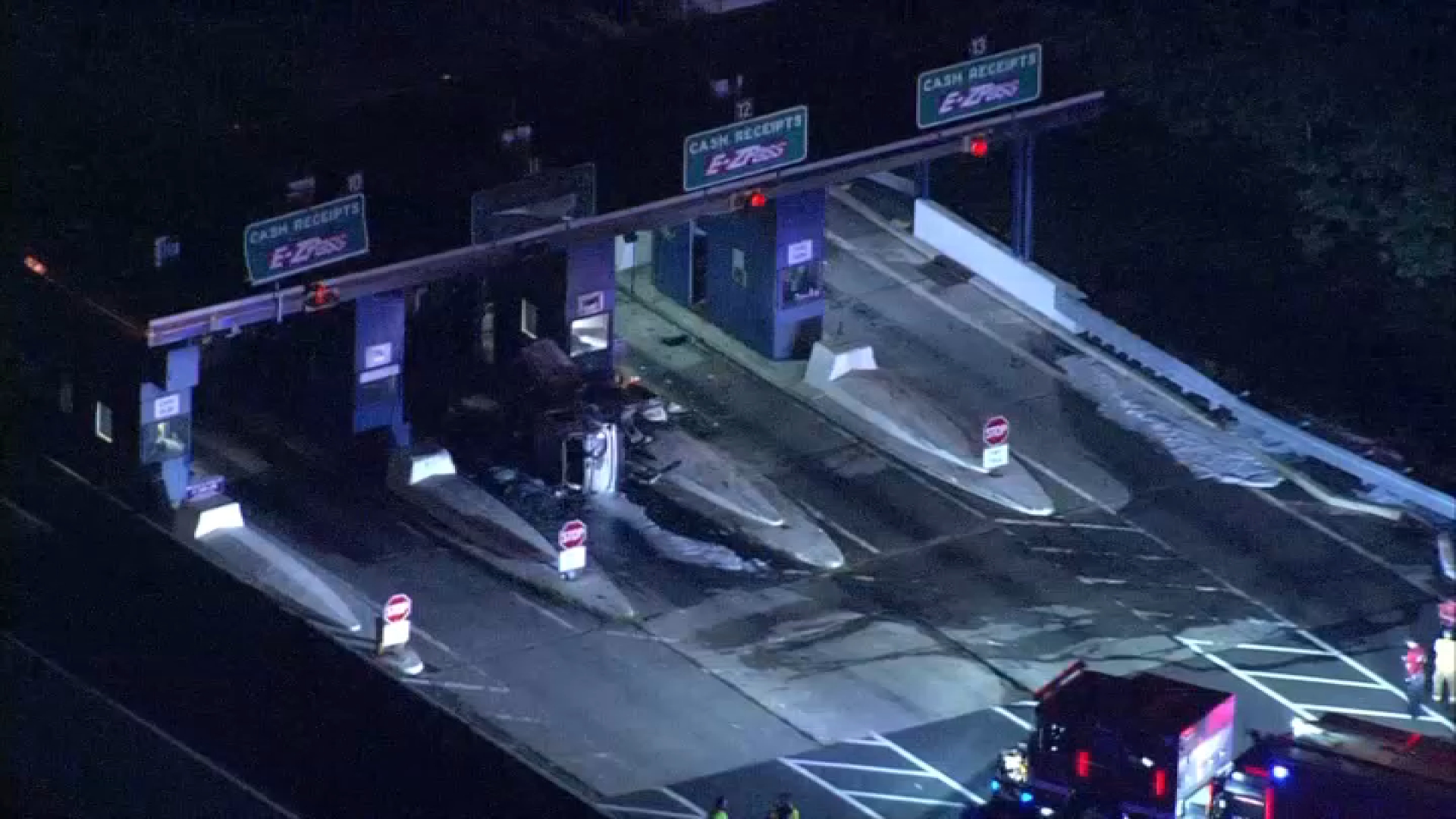 Fiery crash at toll plaza along AC Expressway Thursday – NBC10 Philadelphia
