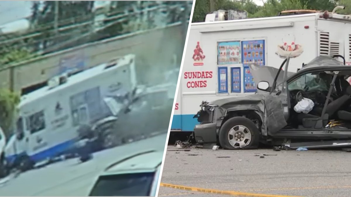 Video: Pickup truck crashes into ice cream truck in Philly – NBC10 ...