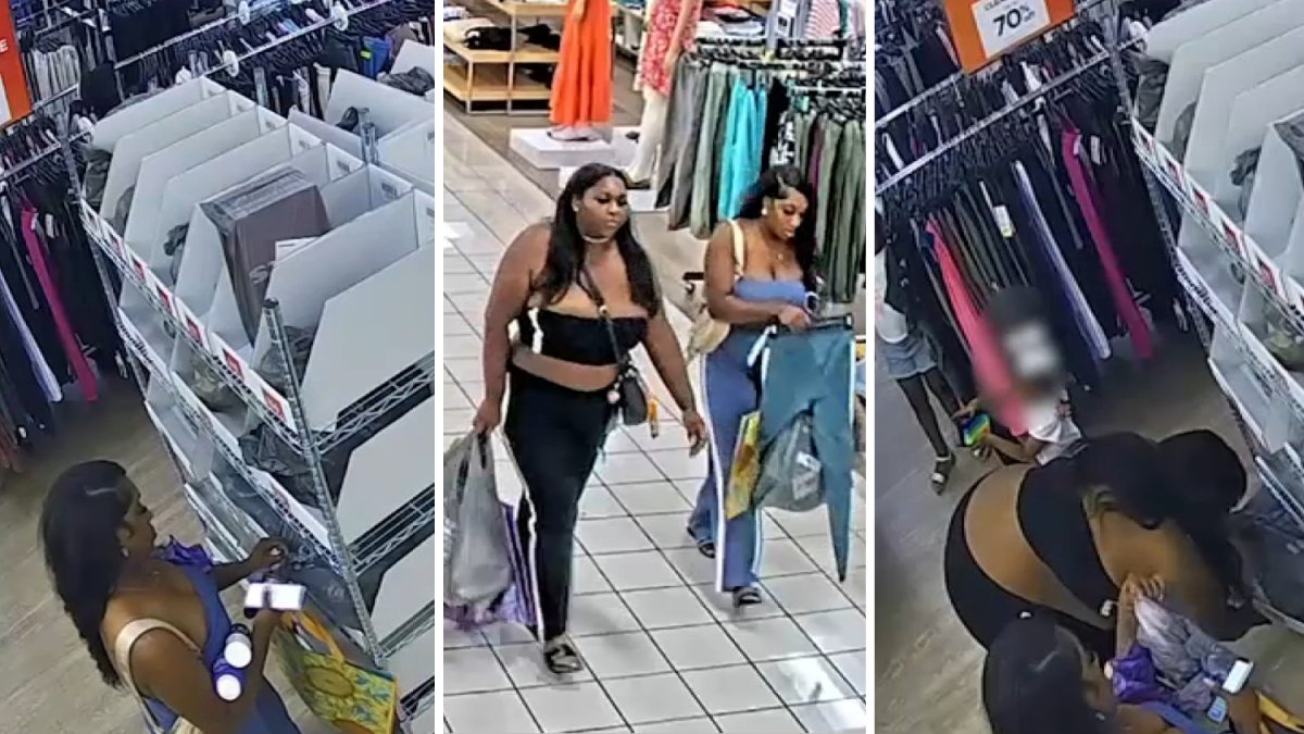 2 women, man seen on camera stealing from stores with little kids ...