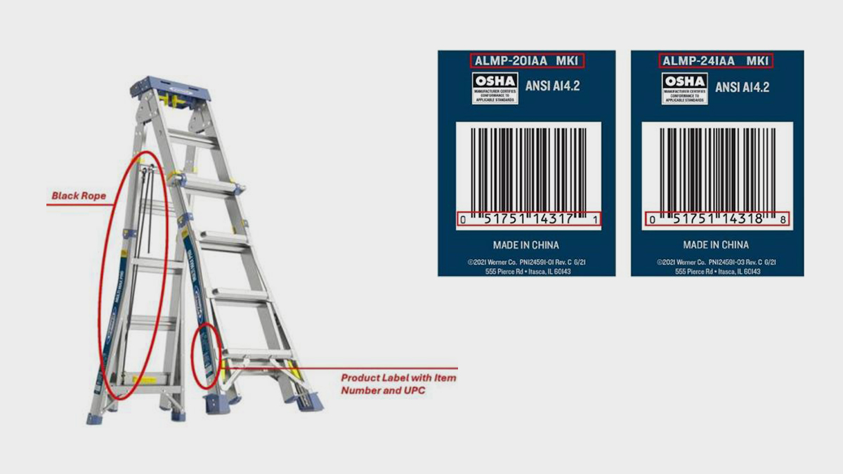 100,000 ladders sold at Home Depot recalled over fall hazard – NBC10 ...