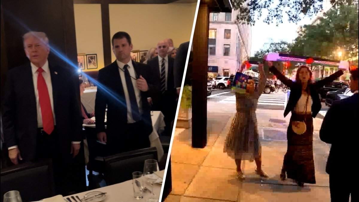 WATCH: Protesters shout at Trump inside D.C. restaurant – NBC10 ...